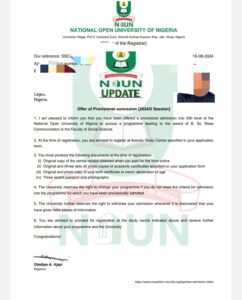 How To Apply For NOUN Admission (nouonline.nou.edu.ng) - Student Arrive ...